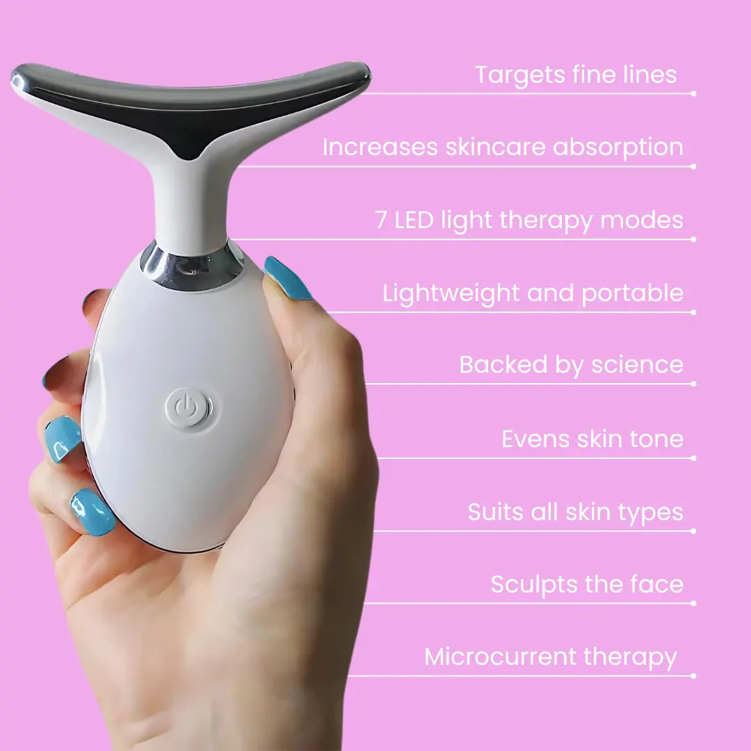 LUMINESCE - Microcurrent LED Light Therapy Beauty Device
